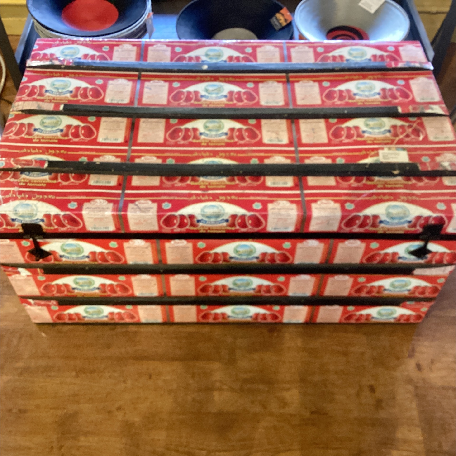 Large Recycled Metal Trunk – African Crafts House